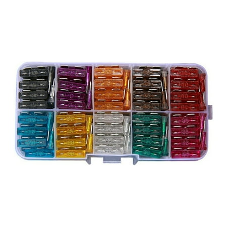 Pack of 100 Car Fuse Assortment Handy Installation Zinc Structure ...