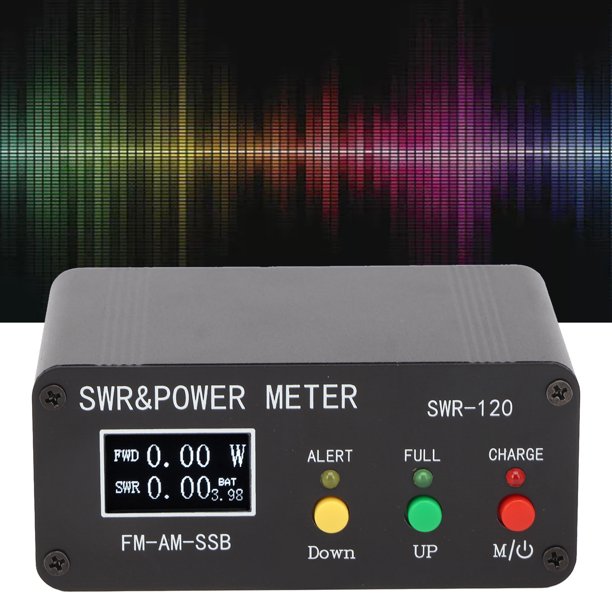 SWR Meter, Portable 1.8MHz-50MHz Standing Wave Meter Short Wave 120W ...