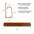 J Channel Desk Cable Organizer Kit– 5 Wood Grain Raceway Channels -by ...