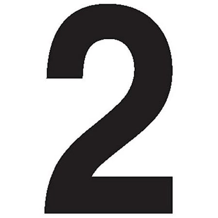 Labelmaster SS4B2 Number 2" Label, 4", Vinyl (Pack of 25) | Walmart Canada