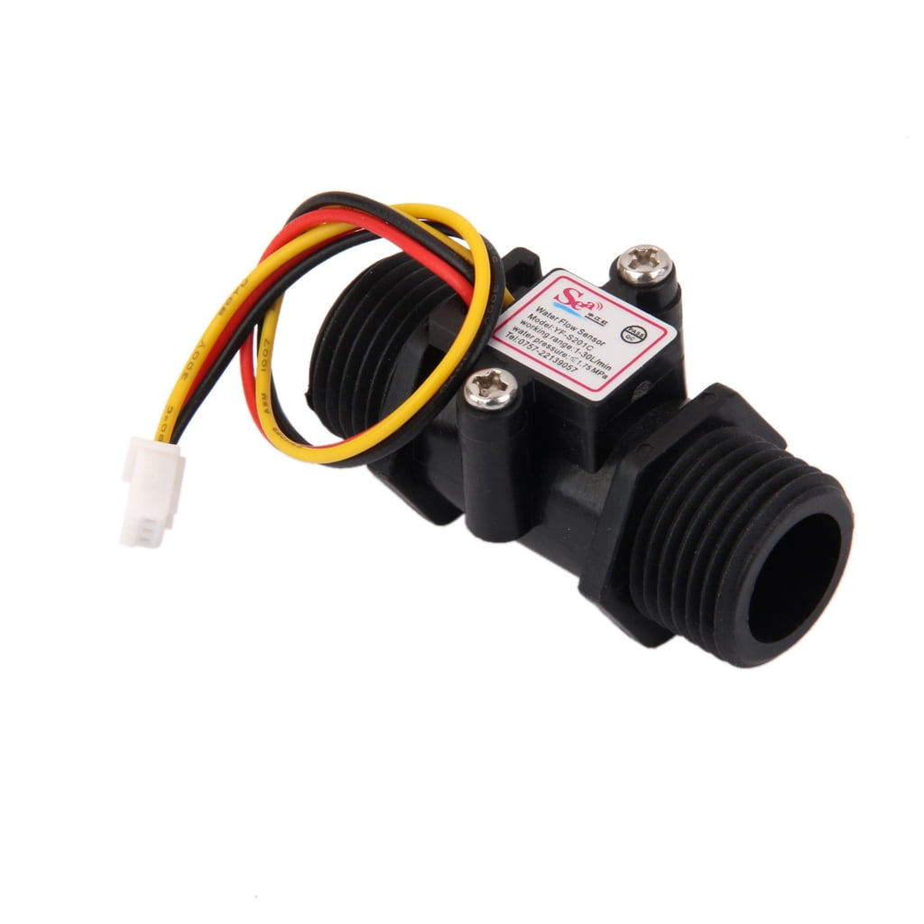 1/2" Hall Water Flow Sensor Control DN15 Turbine Flowmeter Counter 1 ...