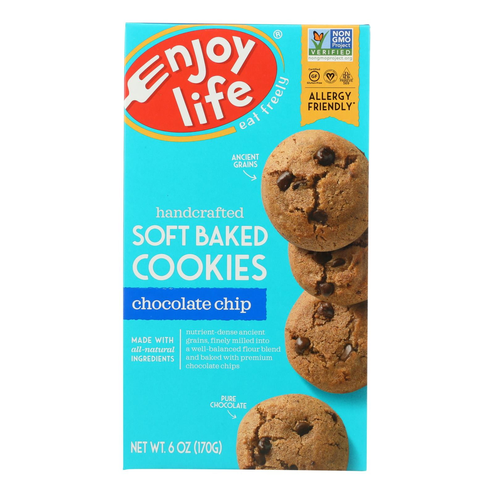 (Price/Case)Enjoy Life Chocolate Chip Soft Baked Cookies, 6 Ounces, 6 ...