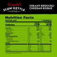 Slow Kettle Creamy Broccoli Cheddar Bisque 15.5 oz Microwavable Bowl ...