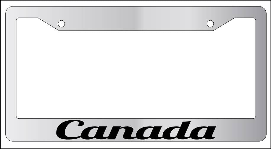 Canada Chrome Plastic License Plate Frame - Walmart.com