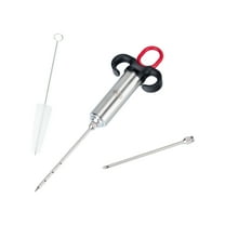 Heavy Duty Stainless Steel Meat Injector Kit, 2 oz Turkey Flavor ...