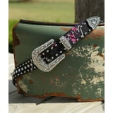 Kinsey Rhea Muddy Girl Camouflage Western Rhinestone Studded Belt Pink ...