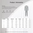 Aislor Women's Men Security Back-Zip Jumpsuit Long Sleeve Back Zipper ...