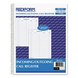 Rediform Wirebound Call Register, 8 1/2" x 11", 3, 700 Forms per Book ...