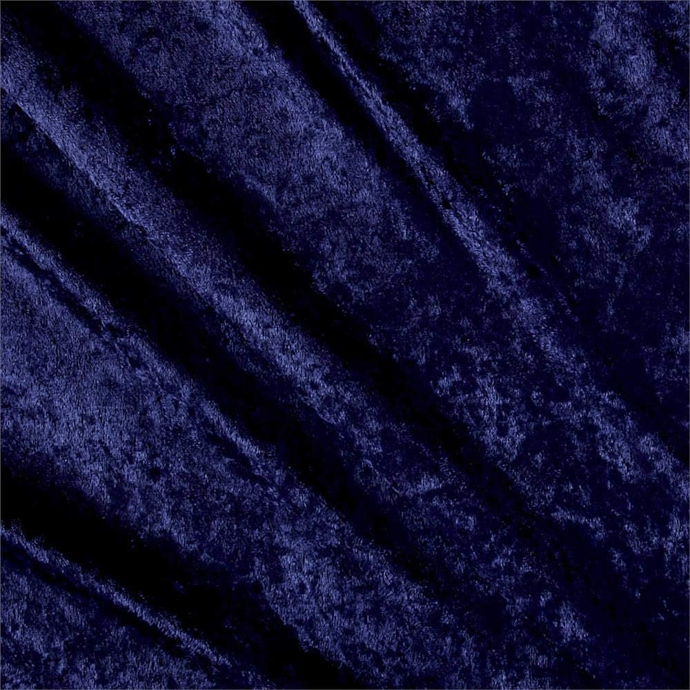 Ben Textiles Stretch Panne Velvet Velour Fabric, Dark Navy, Fabric by ...
