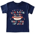 250Th America Kids Independence Day Humorous Hot Dog Cartoon Print T ...