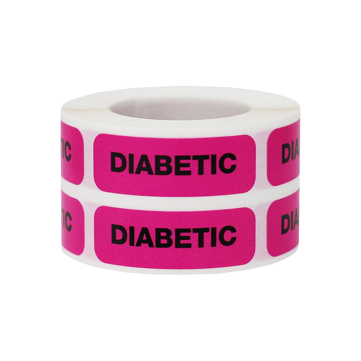 Diabetic Healthcare Files Warning Labels | 0.5 x 1.5″ Rectangle - 500 ...