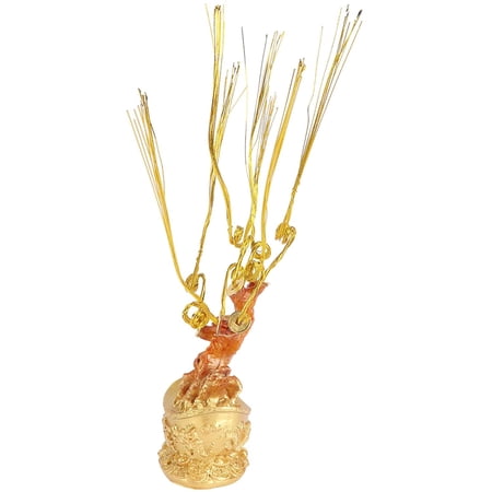 HTCM Chinese Feng Shui Money Tree Golden Fortune Tree Ingot Yuan Bao ...