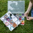 Everything Mary Plastic Compartmental Craft and Hobby Storage Box: Gray ...
