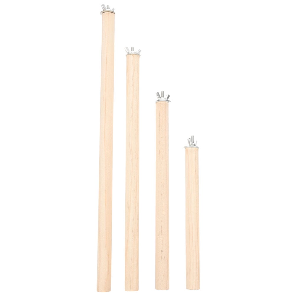 Click here for Renaclipy 4pcs Round Wood Bird Perch For Parakeets... prices