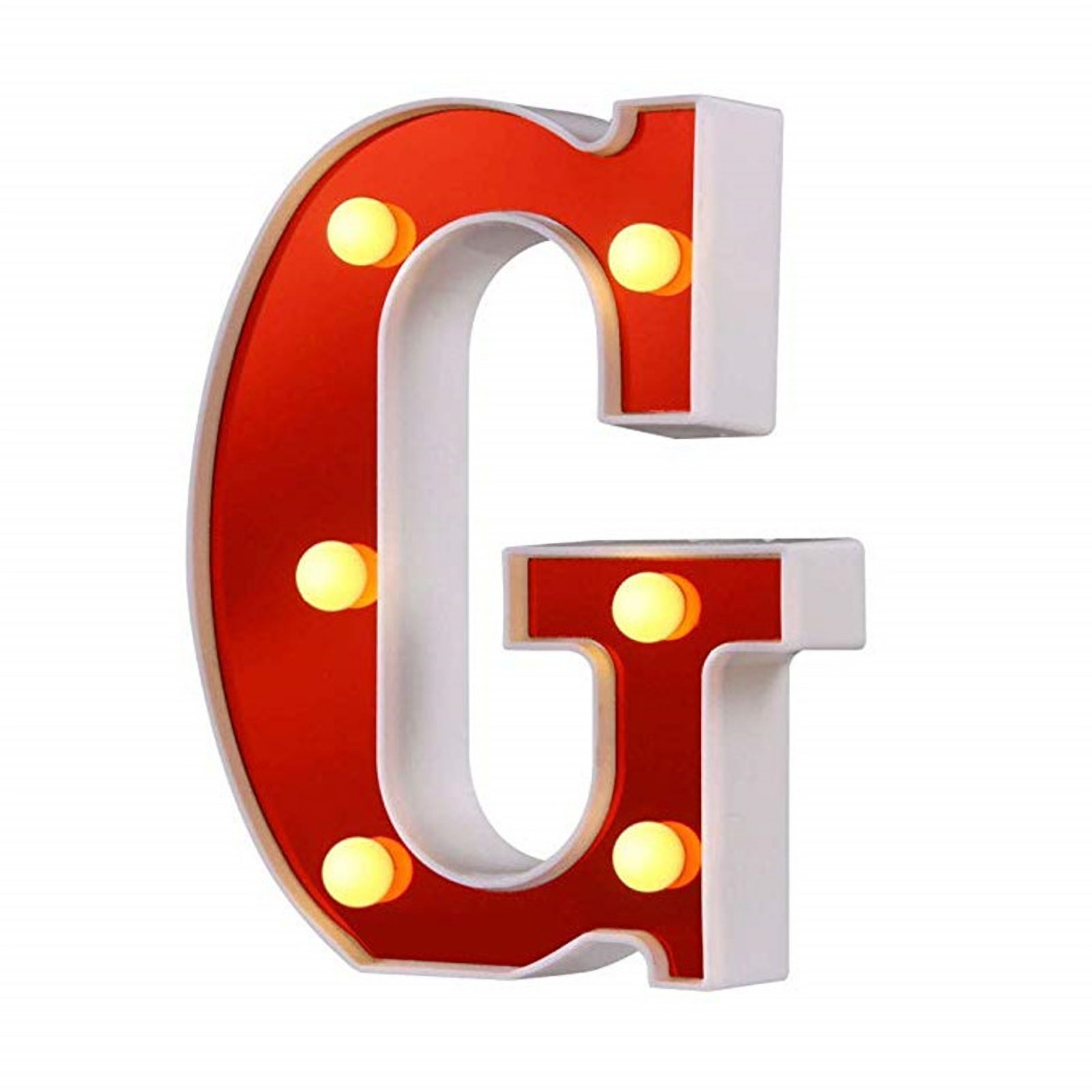 Red 16CM LED letters Lights Name Wedding Party Birthday Valentine's Day ...