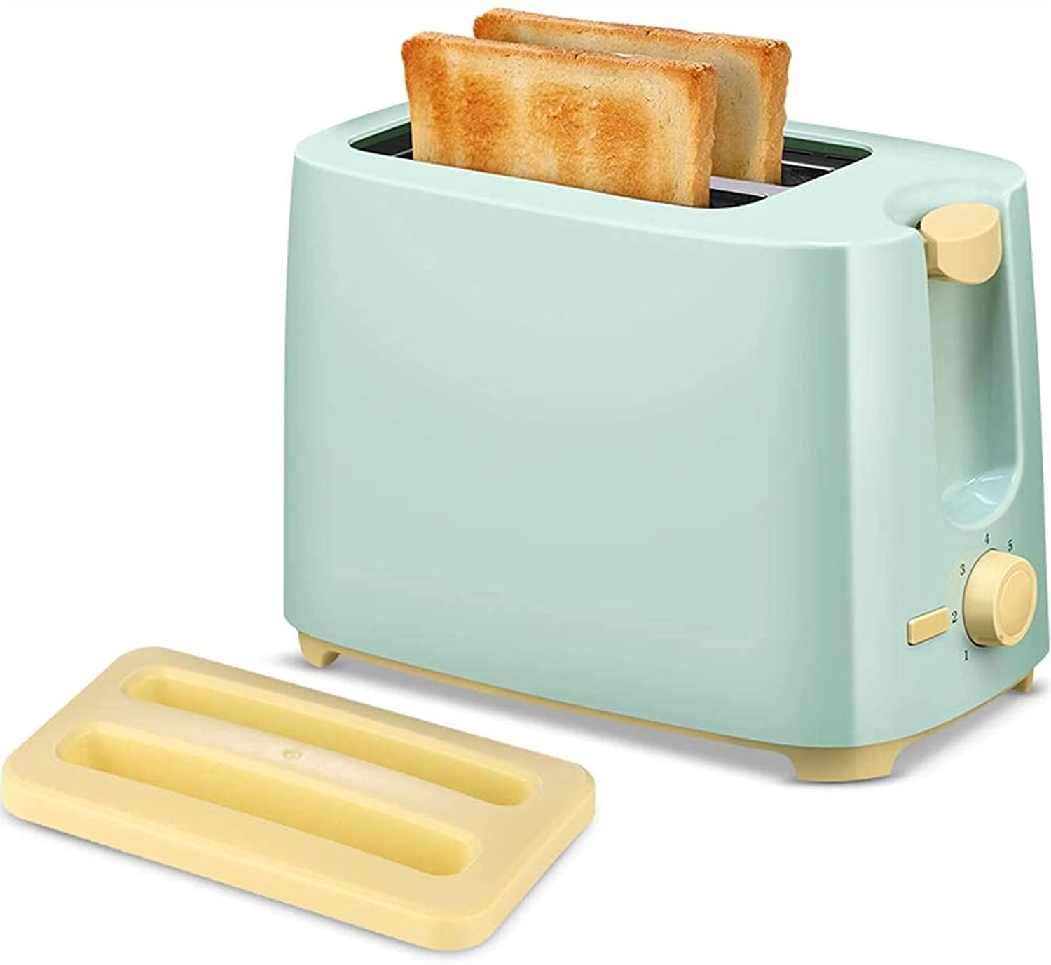 Household 2 Slices Toaster, Stainless Steel Automatic Breakfast Machine ...