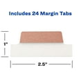 Avery Ultratabs, Margin Style, 2.5" x 1", Paper, Write-on Tab, Assorted ...