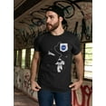 NASA Mens Graphic Tee Black - Astronaut In Space 100% Cotton Regular ...