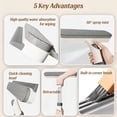 5-in-1 Double Window Screen Cleaning Brush with Retractable Handle and ...