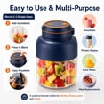 28/45 Oz Portable Wireless Juicer Cup, 80W Portable Household Juicer ...