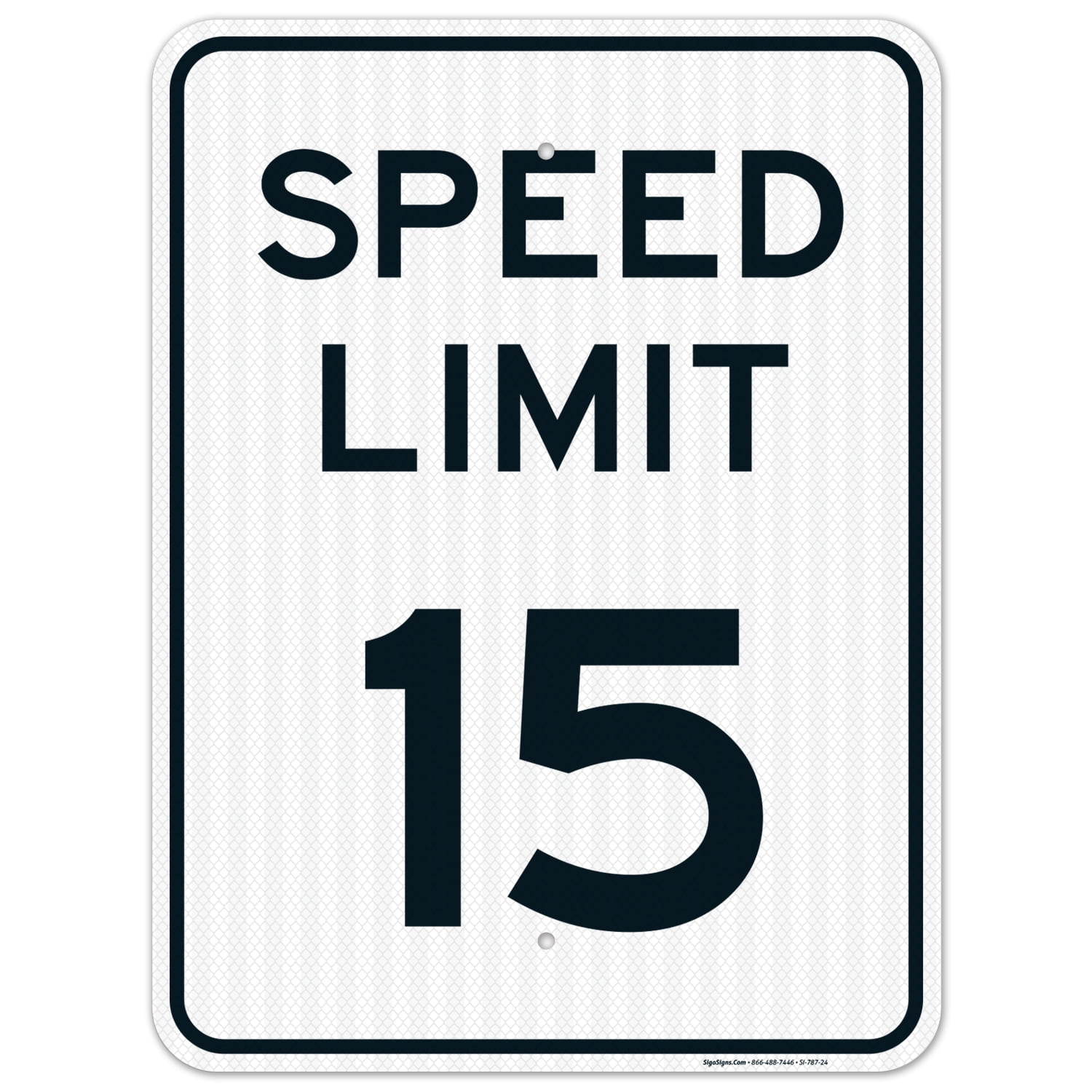 Speed Limit 15 MPH Sign, - Walmart.com