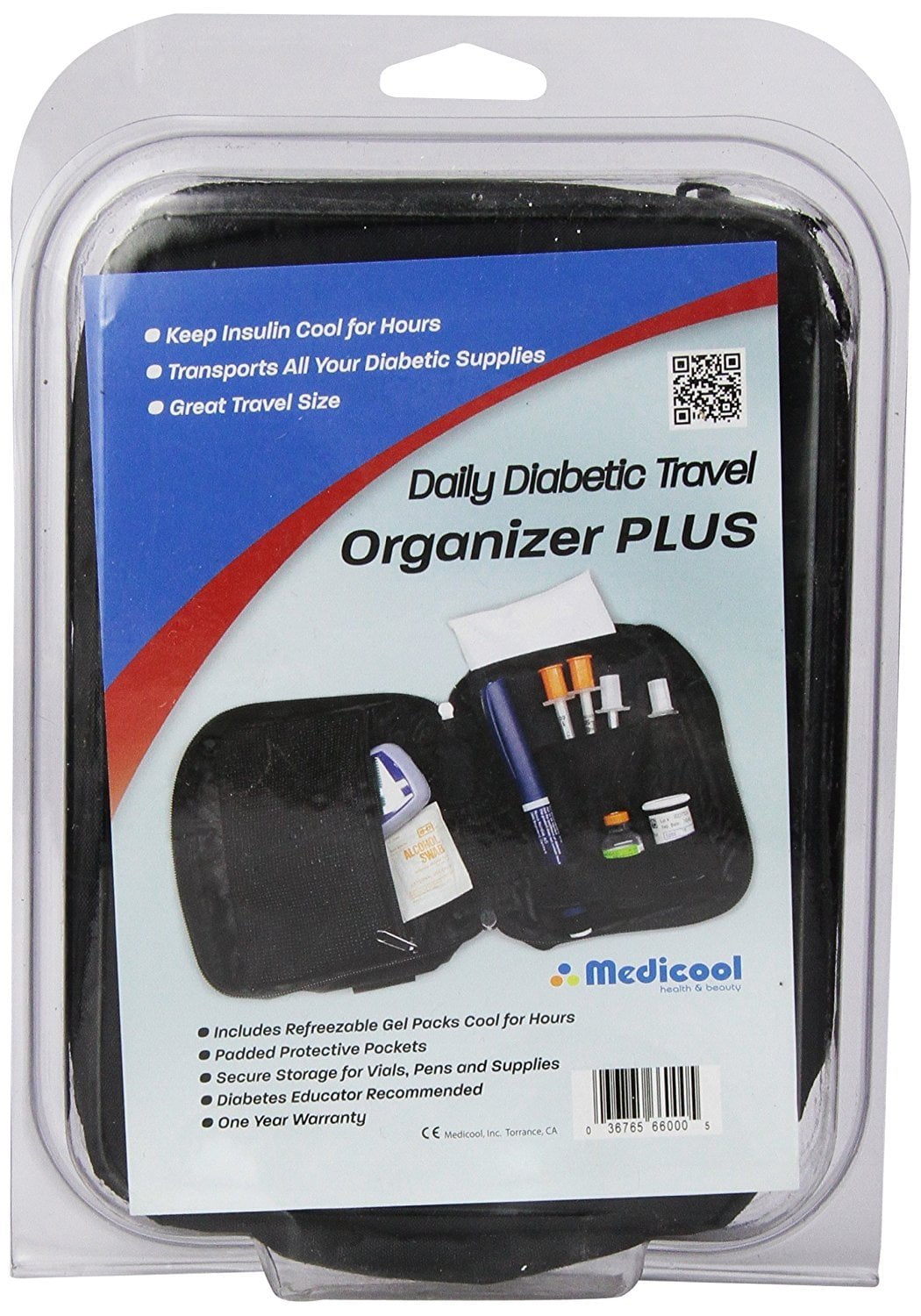 Medicool Daily Diabetic Organizer Plus Case - Walmart.com