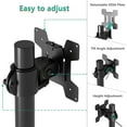 WALI Single Monitor Desk Mount Fits Screen up to 27 inch, Adjustable ...