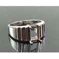 AFGEMSNJEWELLERY 6x8MM Octagon Semi Mount Ring 925 Sterling Silver ...