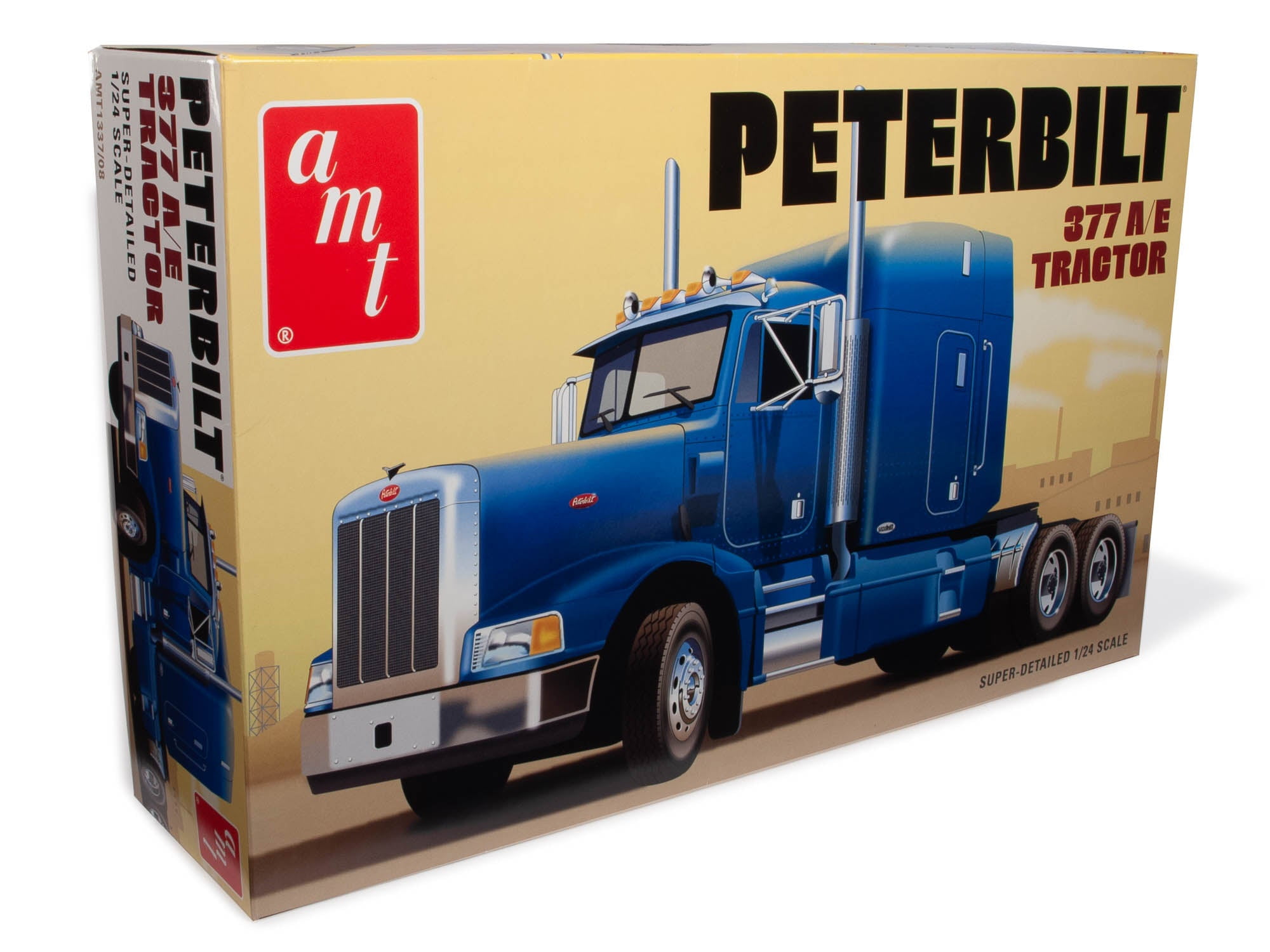 AMT AMT1337 Skill 3 Peterbilt 377 A-E Truck Tractor 1-24 Scale Model ...