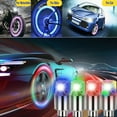 Deago 8Pcs LED Tire Valve Stem Caps Neon Light Waterproof fits Car ...