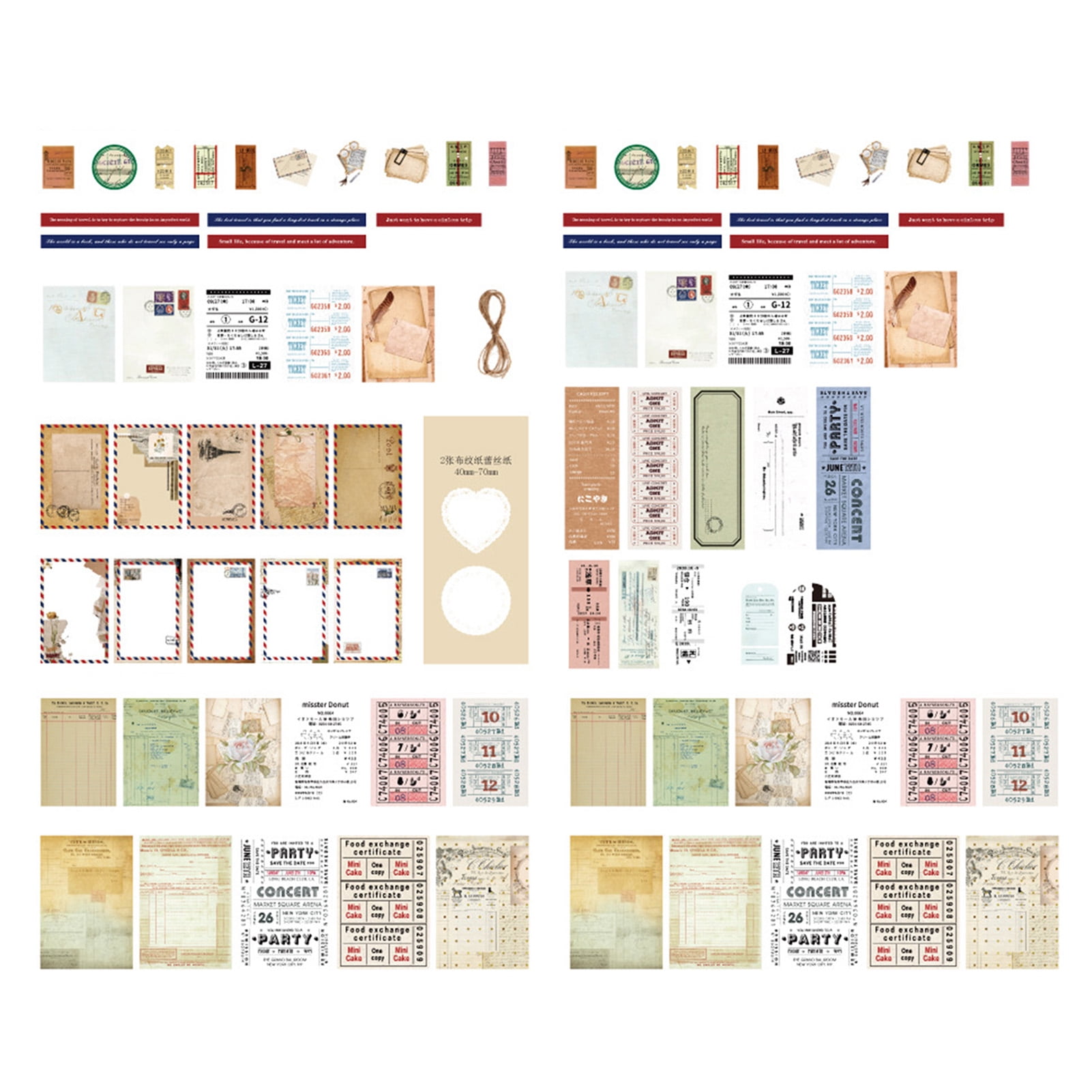 Hand Account Sticker Set- 85Pcs, Retro Frame, Rich in Content, Diverse ...