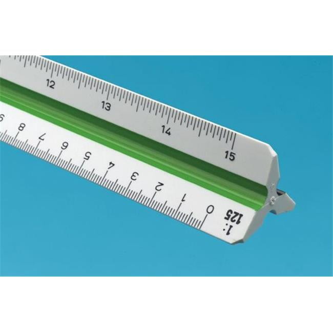 Alvin 30cm High Impact Plastic Metric Triangular Scale - Walmart.com