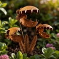 2PCS Whimsical Metal Carnivorous Plant Garden Stake, Decorative Venus ...