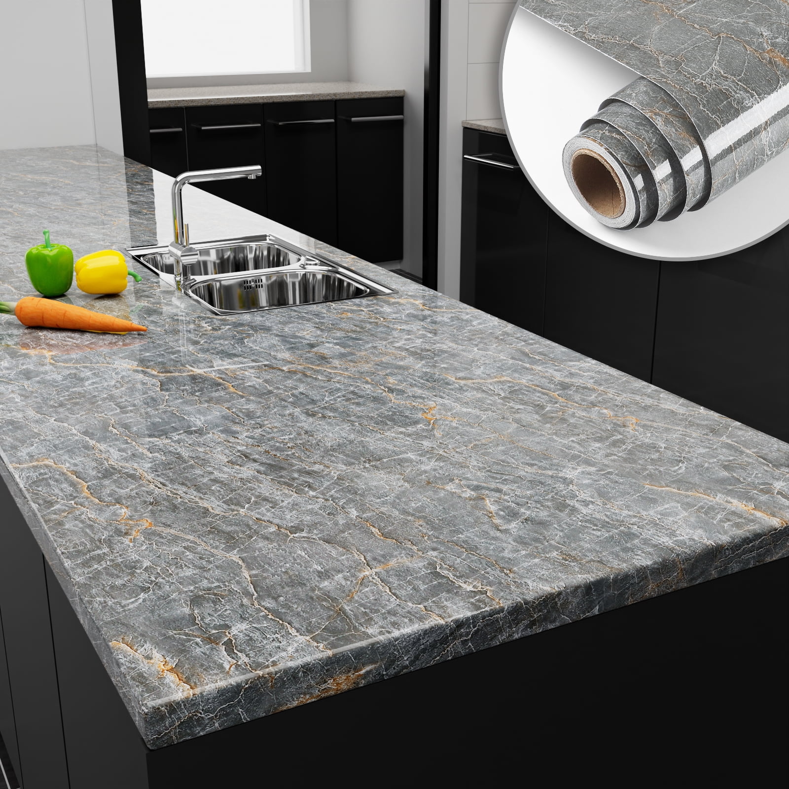 Dark Grey Granite Countertops