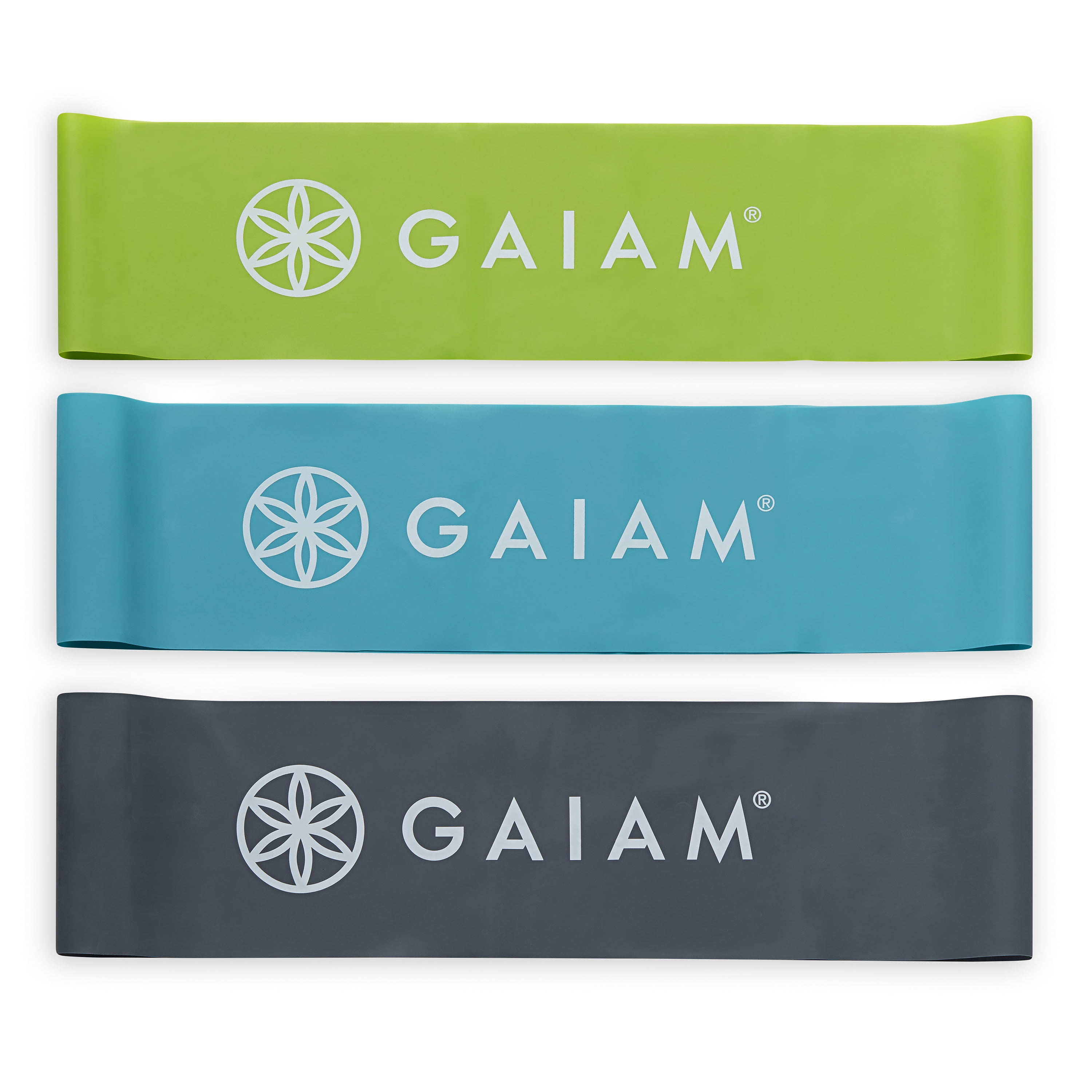 Gaiam Restore Mini Band Kit, Set of 3, Light, Medium, Heavy Lower Body ...