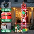 Ayieyill 10FT Christmas Inflatables Outdoor Decoration, Giant Ladder to ...