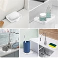2PCS Self Draining Soap Holder, Silicone Soap Dish, Suitable for for ...