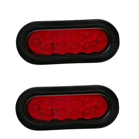 ZAJAIO 10LED Oval Side Lights Trailer Side Lights LED Warning Lights ...