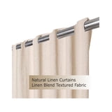 GFI LINEN CLUBS- Linen Rich, 50 x 96 Inch, Natural, Reverse Tab / Rod ...