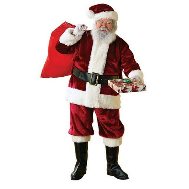 Deluxe Regency Crimson Adult Santa Suit XL - Walmart.com