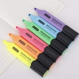 ZEYAR Bright Double-Ended Highlighter Marker Pen, Fine & Broad Line, 6 ...
