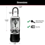 Master Lock 5422D Portable Key Safe, 3-1/8 in. Wide, Combination Push ...