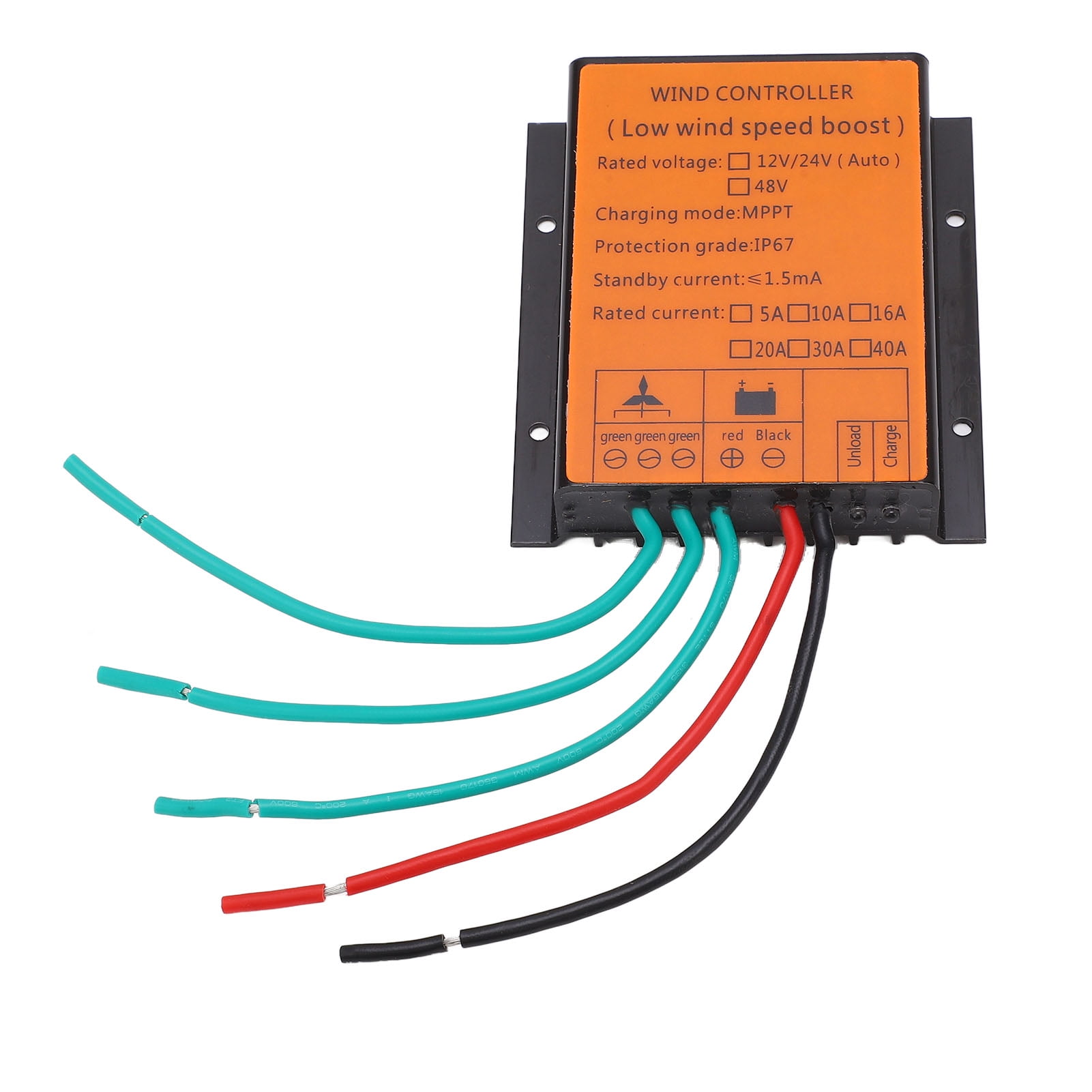 Controlador de generador de turbina eólica MPPT 48V Pantalla LED ...