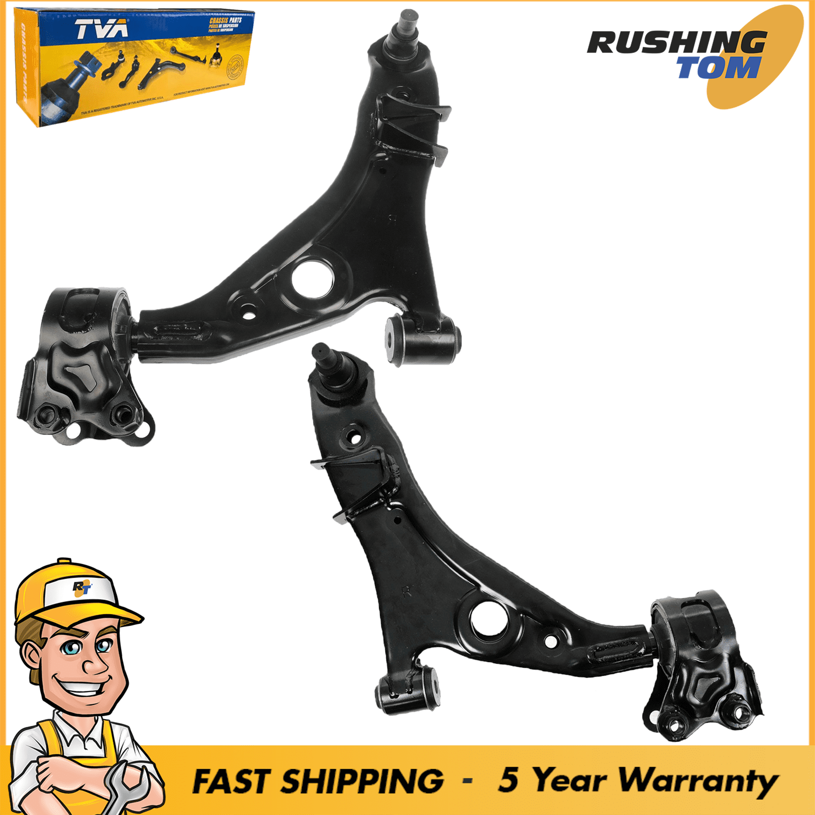 2 Front Lower Control Arm with Ball Joint fits Ford Edge Lincoln MKX ...