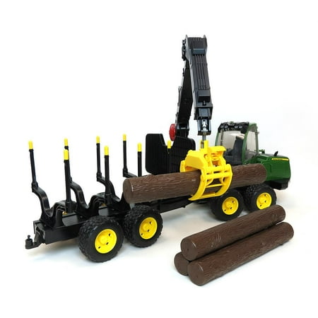 Bruder - 09805 | Forestry: John Deere 1210E Forwarder With 4 Tree ...