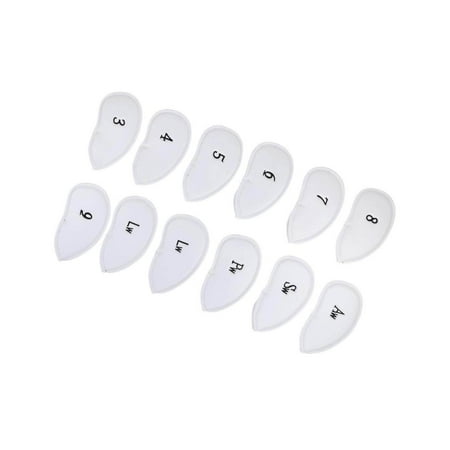 12 Pieces Waterproof PU Leather Golf Putter Head Sock Iron Head Cover ...