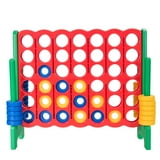 Gymax Large Outdoor Connect Four Set - Big Outside Family Game for Kids ...