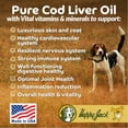 Happy Jack Cod Liver Fish Oil for Dogs Skin and Coat Supplement, Brain ...