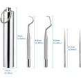 5Pcs Reusable Toothpick, Portable Metal Toothpick, Professional Teeth ...