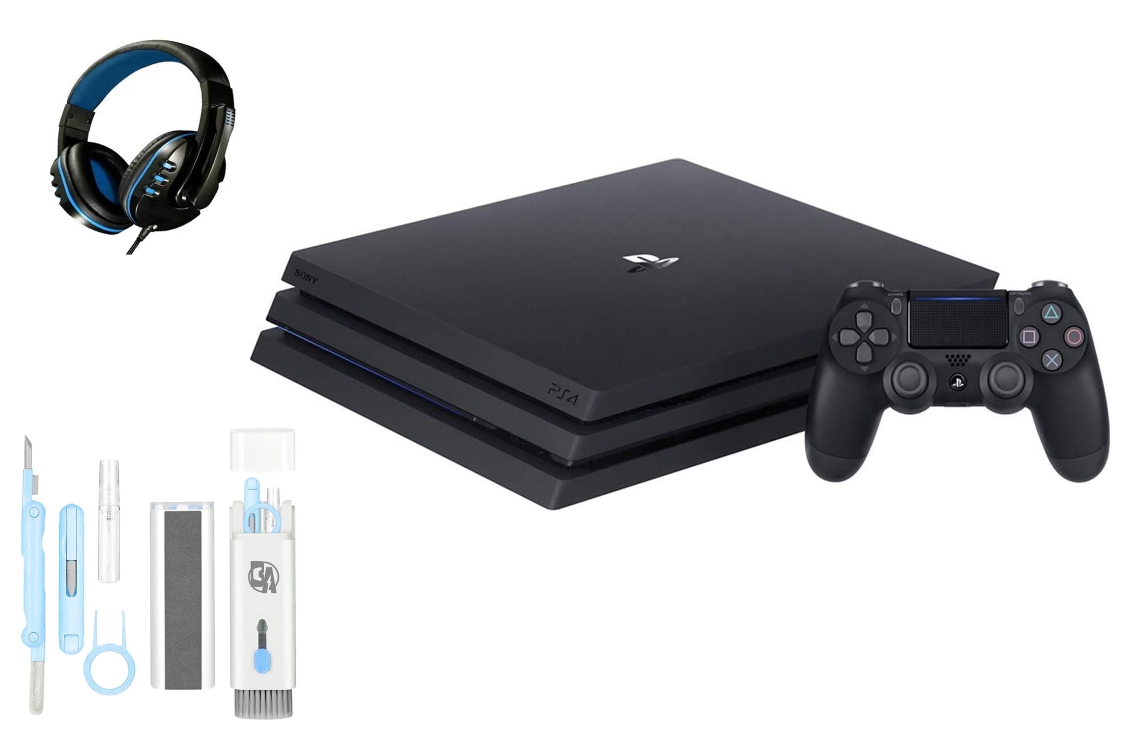 Sony PlayStation 4 Slim System 500GB Black with Four Disc Capacity Walmart